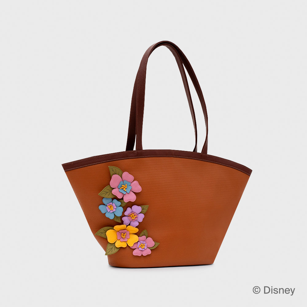 WILDWOOD HEART FLOWERS SUPER TRAPEZE BAG MARRÓN – Butrich Perú